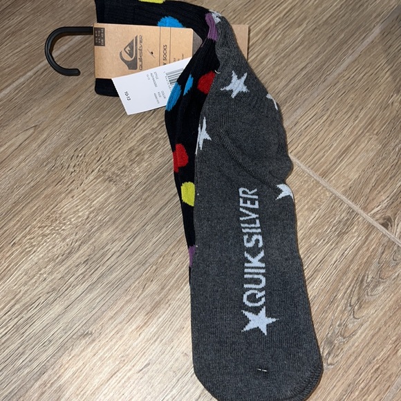 Quiksilver | Underwear & Socks | Quiksilver Polka Dot Crew Socks For ...